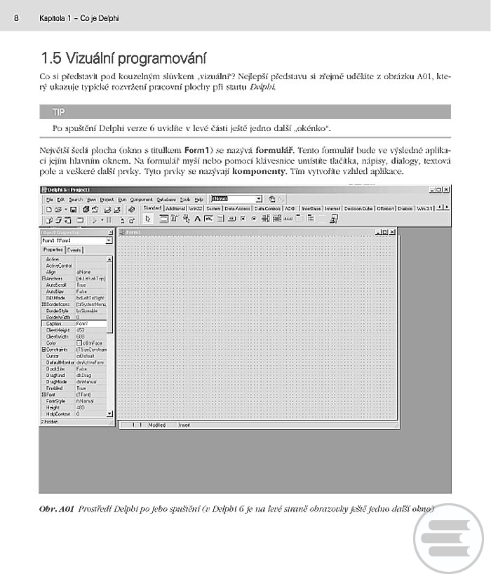 Kniha Učíme se programovat v DELPHI a jazyce OBJECT PASCAL ...
