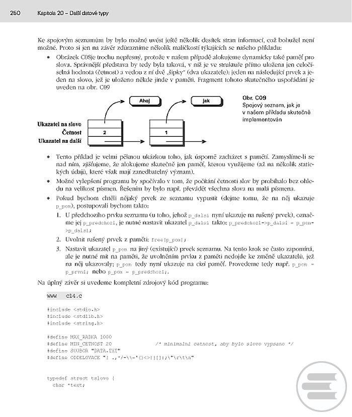 Kniha Učíme se programovat v jazyce C - základ pro programovánív C++ ...